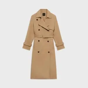 Theory Relaxed Trench Coat In Double-Face Wool-Cashmere In New